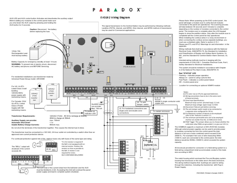 EVO192 Schema EN | PDF | Power Supply | Electrical Wiring