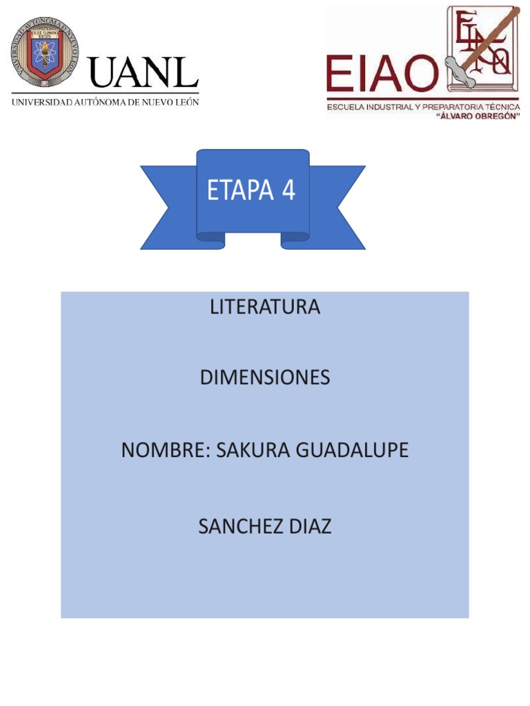 SGSD - E4 Dimensiones Literatura | PDF