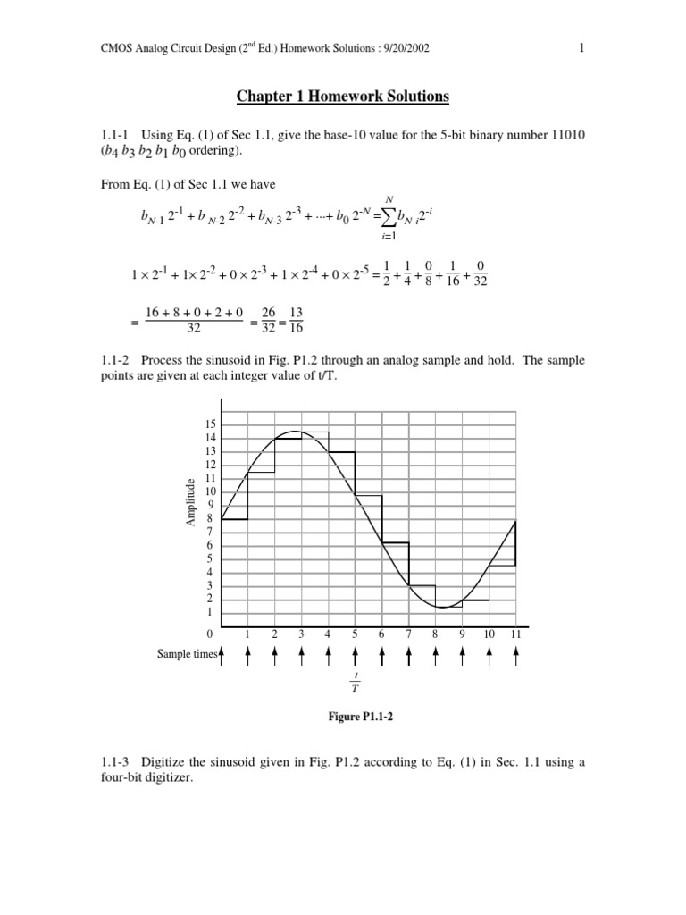 Allen-Holberg - Cmos Analog Circuit Design 2ed Homework Solutions | PDF Allen-Holberg - Cmos Analog Circuit Design 2ed Homework Solutions | PDF