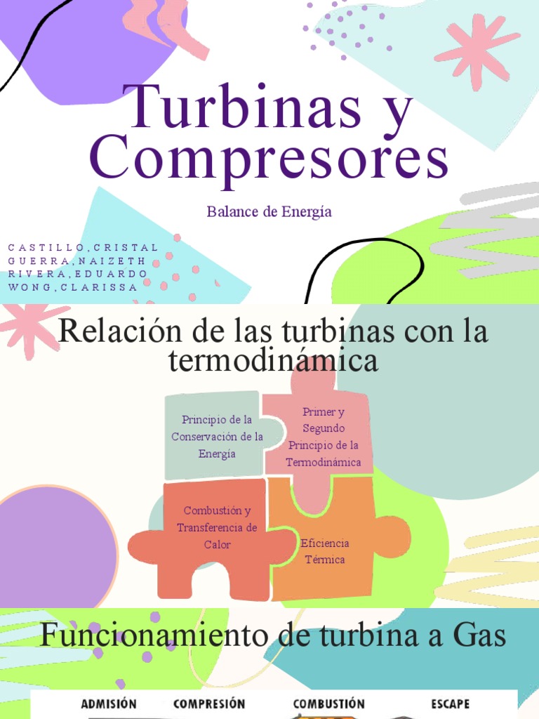 Turbinas y Compresores | PDF | Gases | Turbina