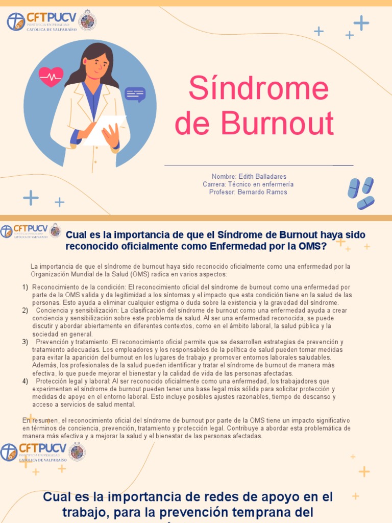 Síndrome de Burnout | PDF | Medicina CLINICA | Cuidado de la salud