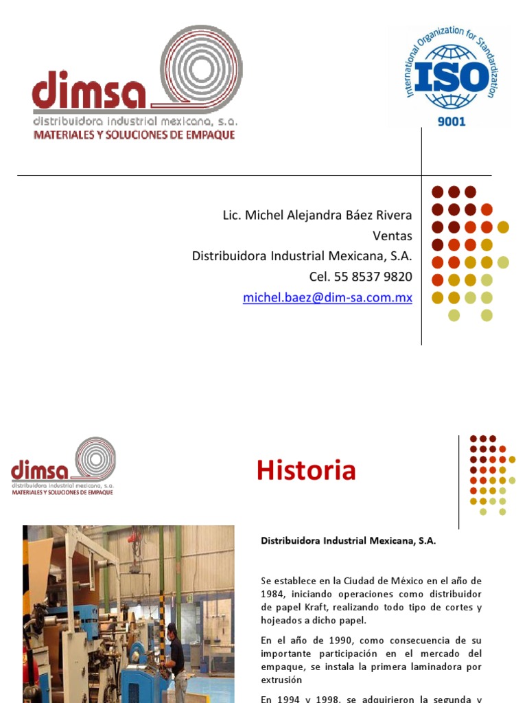 Presentación - DIMSA | PDF | Papel | Cartón