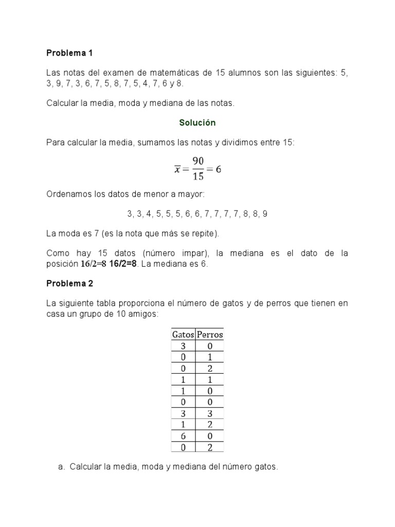 Problema 1 Estadísticas | PDF