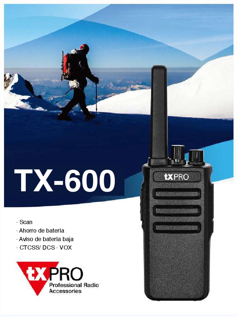 Radio TX-600: Características y Especificaciones | PDF | Modulación de ...