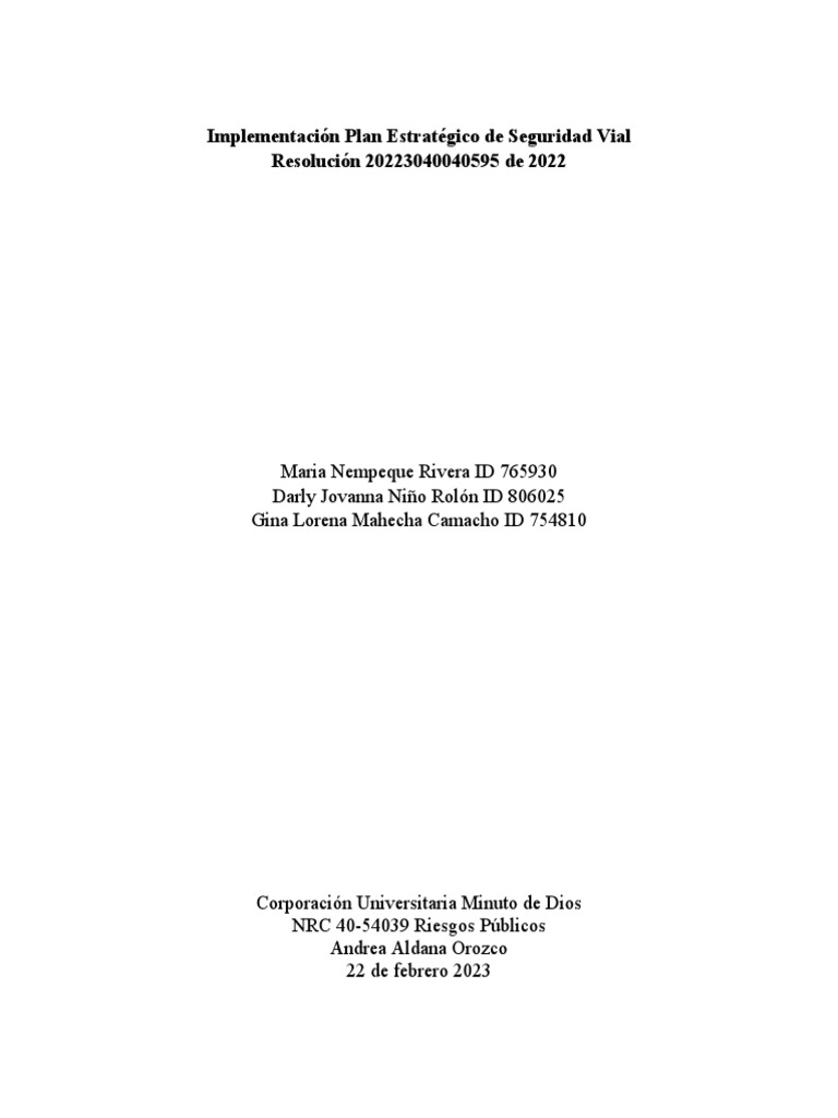 plan-estrategico-de-seguridad-vial-act-5-pdf-polic-a-valores