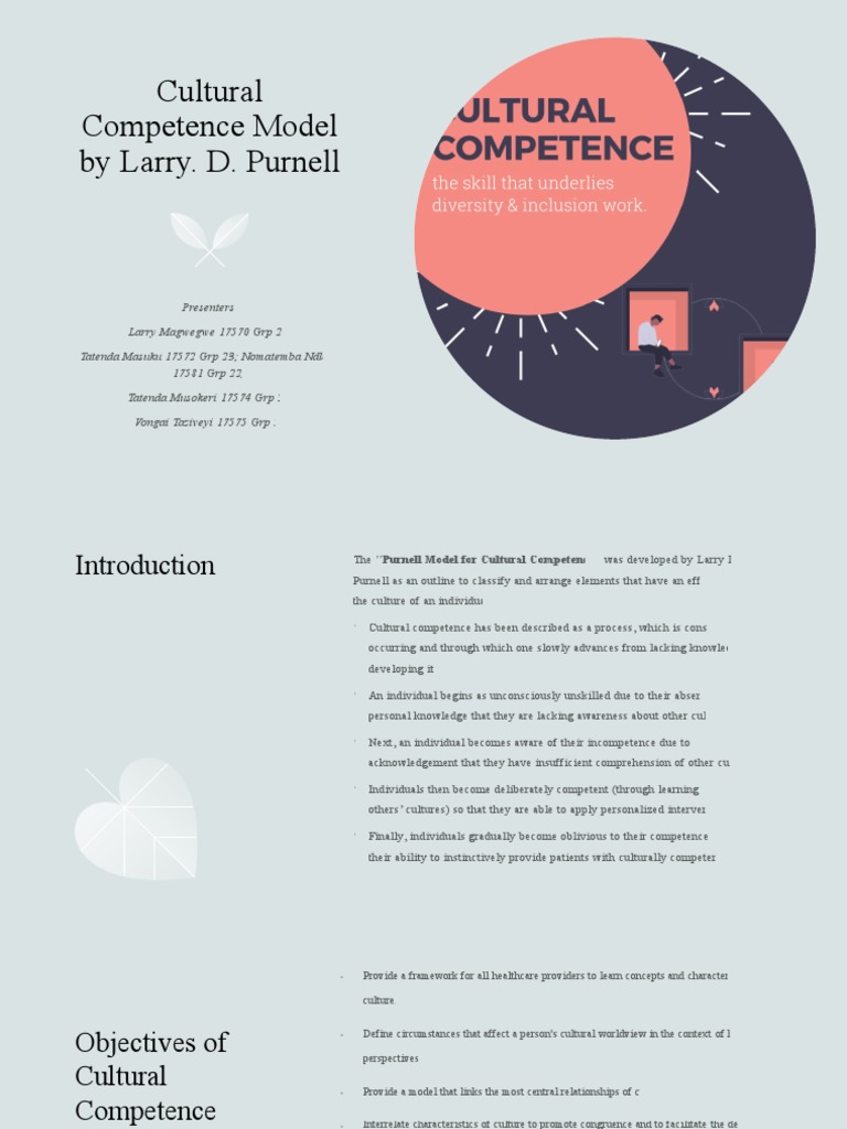 Cultural Competence Model | Download Free PDF | Psychology ...