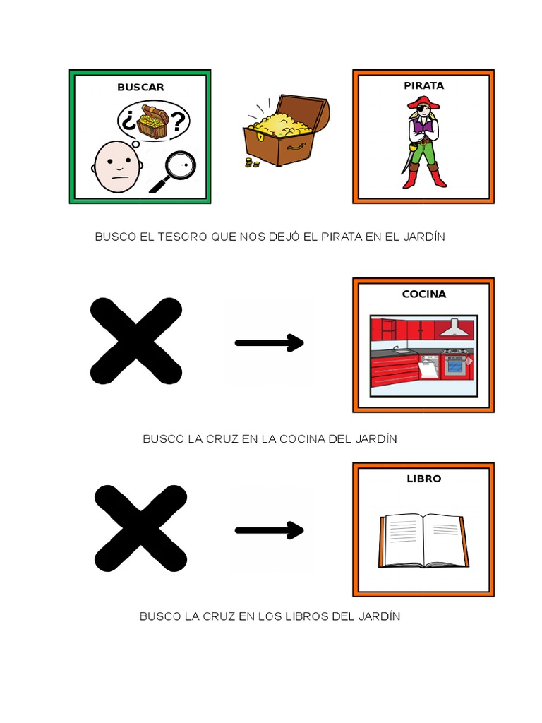 Búsqueda Del Tesoro Con Pictos | PDF | Cocina, comidas y vino