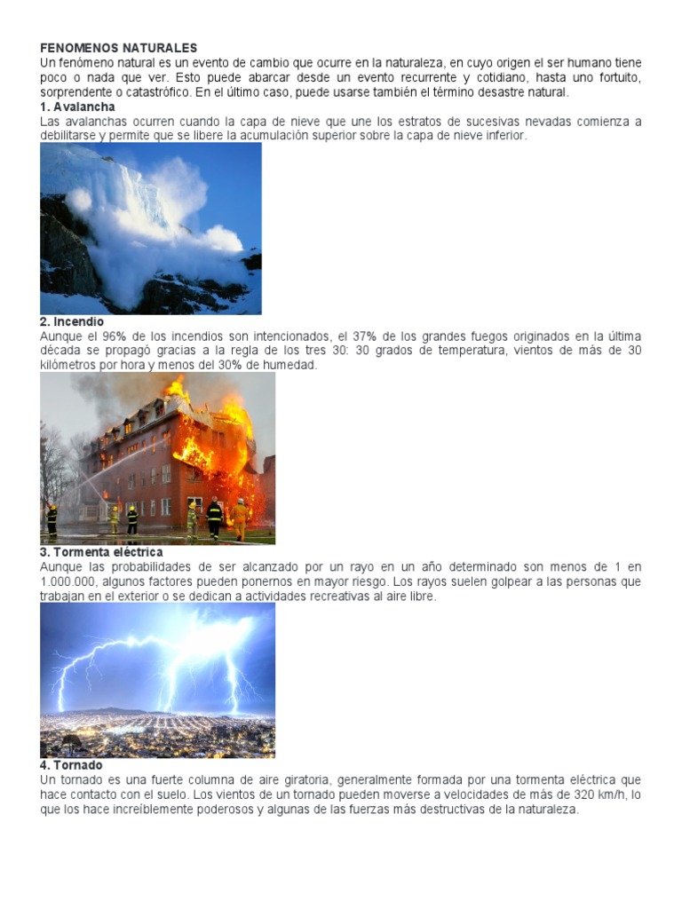 Fenómenos Naturales y Desastres | PDF | Temblores | Tsunami
