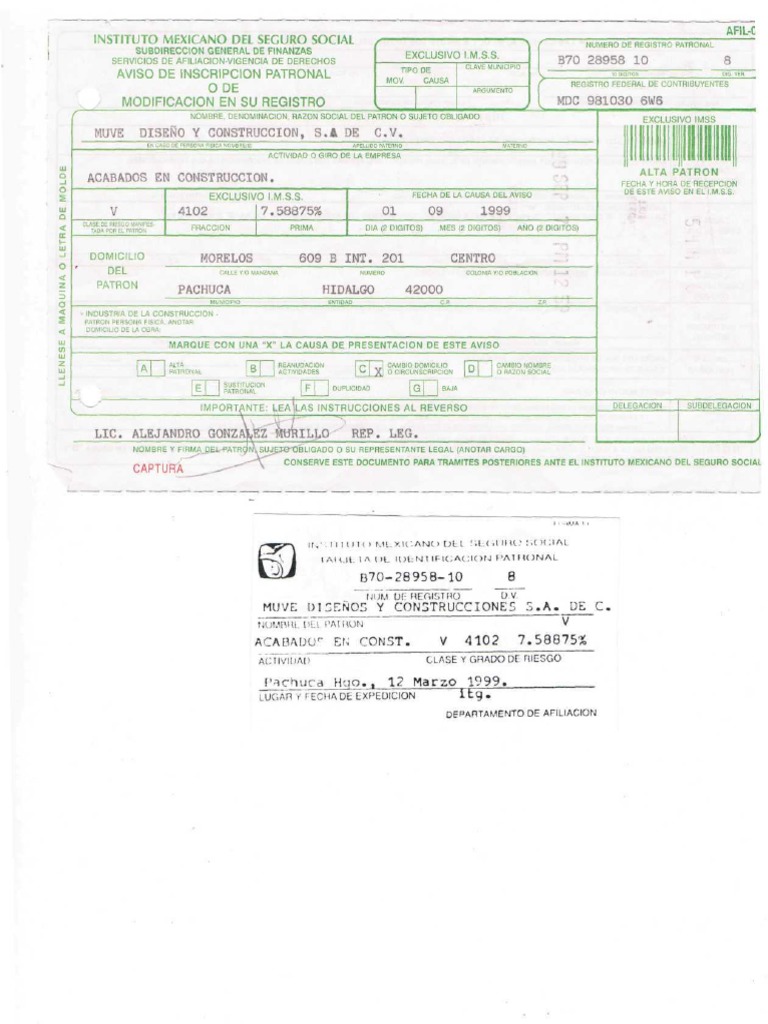 Registro Imss Infonavit | PDF