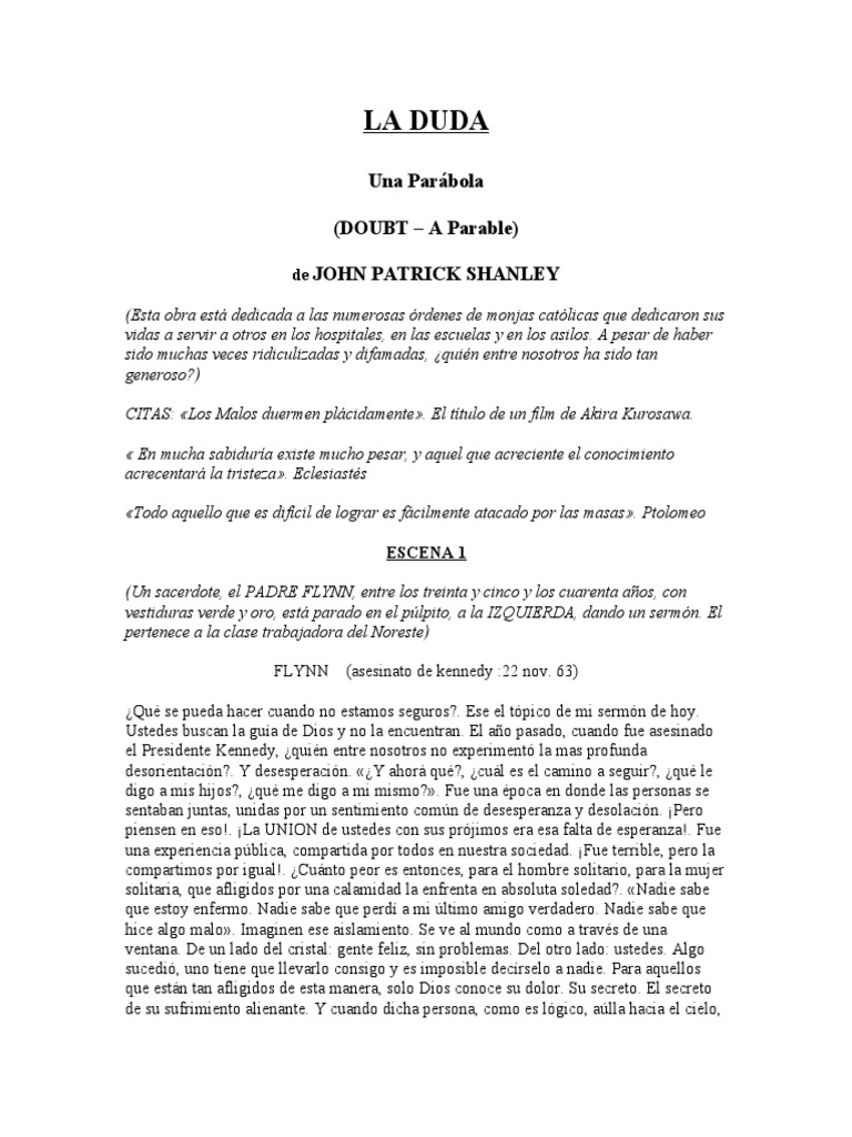 La Duda (Texto) | Descargar gratis PDF | Navidad