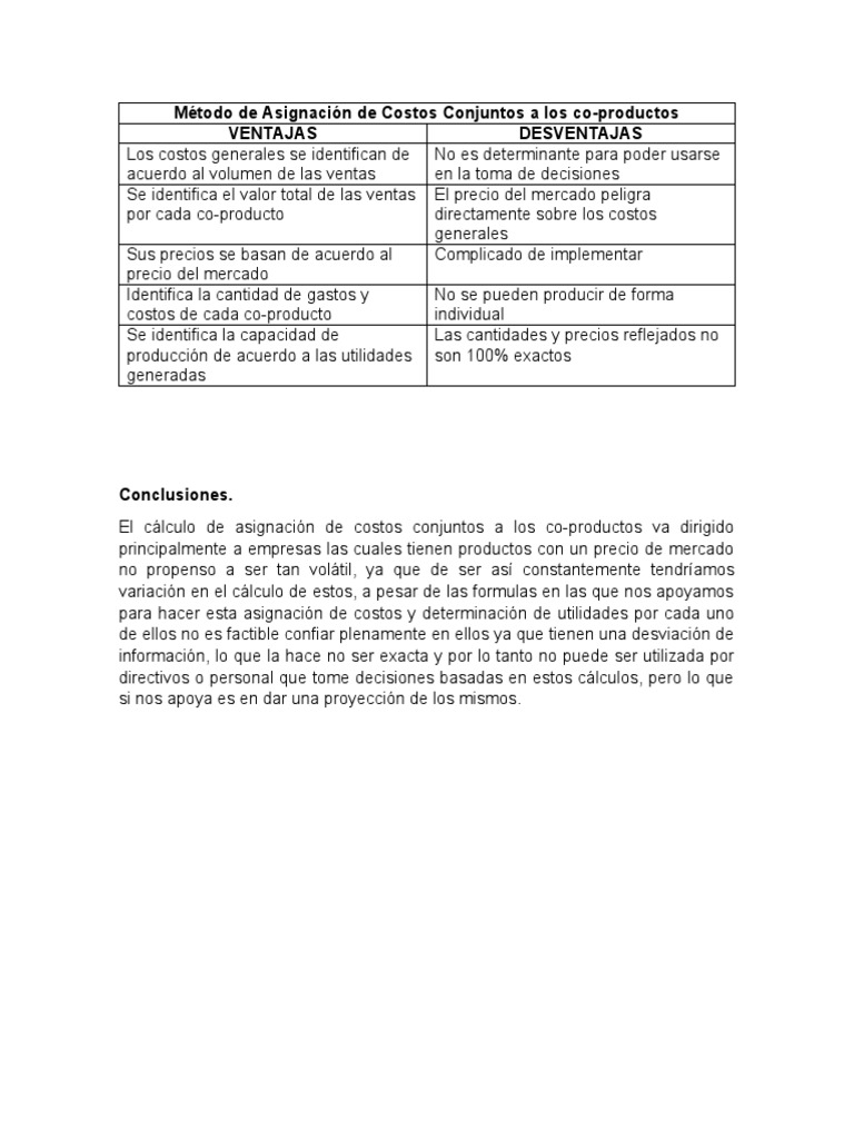 Ventajas Desventajas Conclusion | PDF