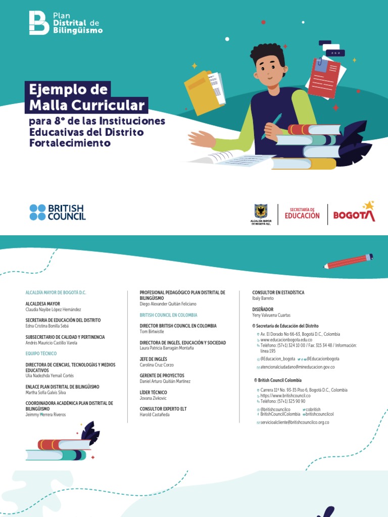 Ejemplo de Malla Curricular para 8 de Las Instituciones Educativas Del Distrito Fortalecimiento ...