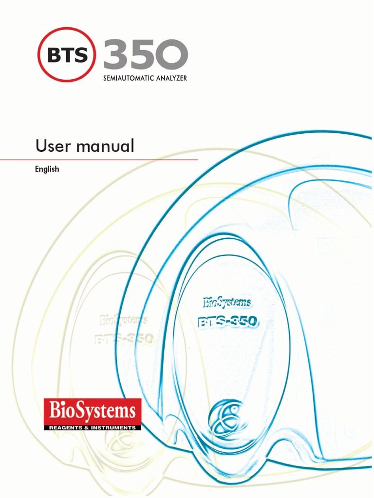 BTS 350 | PDF | Menu (Computing) | Absorbance