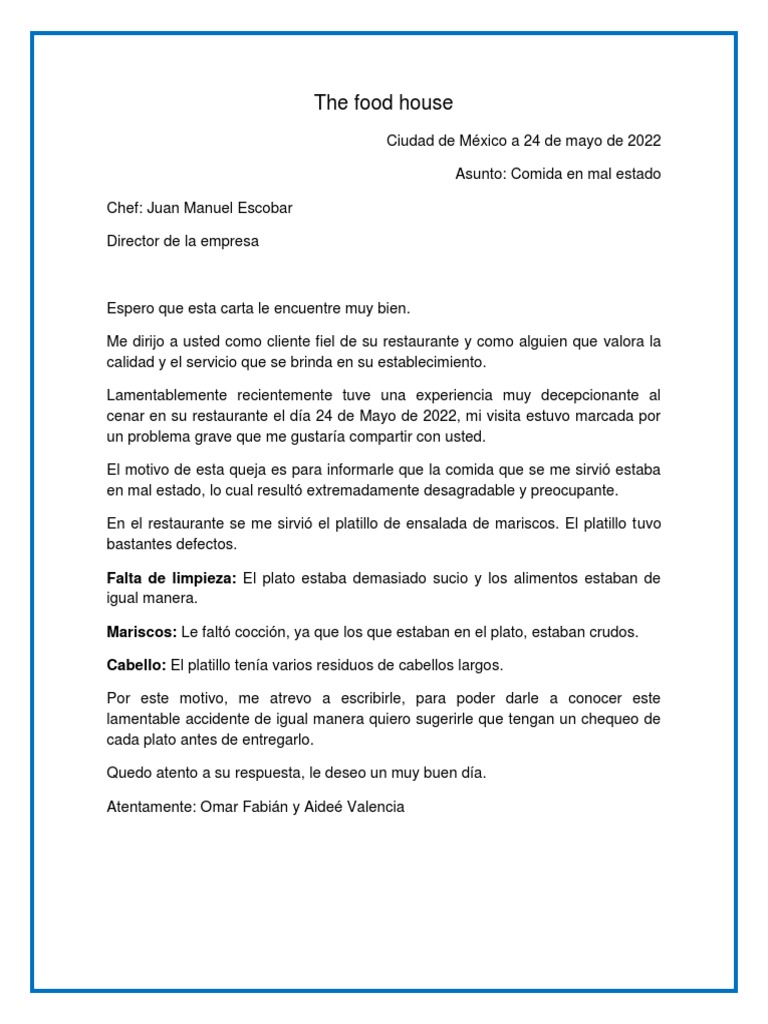 Carta Formal | PDF