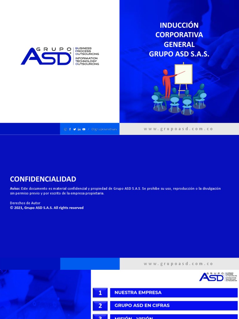 Inducción Corporativa Grupo ASD S.A.S. | PDF | Amamantamiento | Moodle