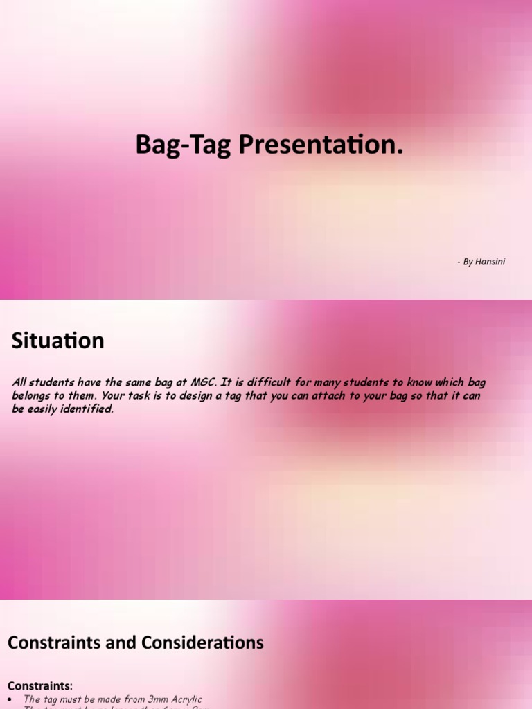 Unique Bag Tag Design Ideas | PDF