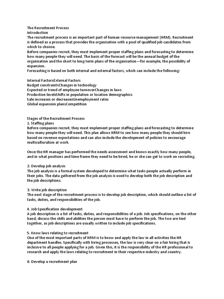 Recruitment | PDF | Recruitment | Human Resources Recruitment | PDF | Recruitment | Human Resources
