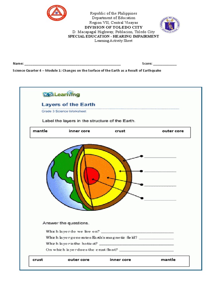 Science 6 Q4 Week 1-2 LAS | PDF