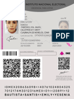 Credencial INE: Datos de Votante México | PDF