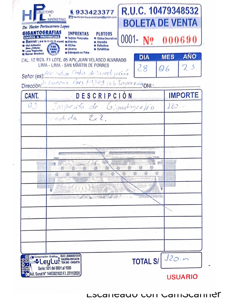 Boleta de Pago | PDF