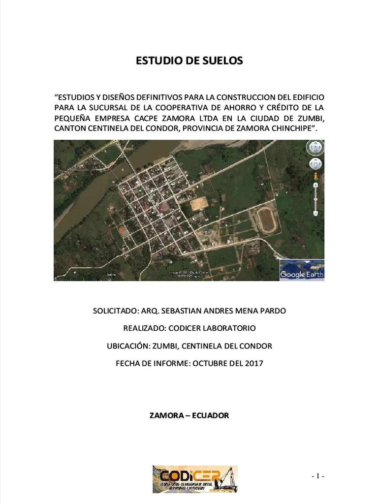 PDF Informe de Estudio de Suelos - Compress | PDF | Fundación (Ingeniería) | Temblores