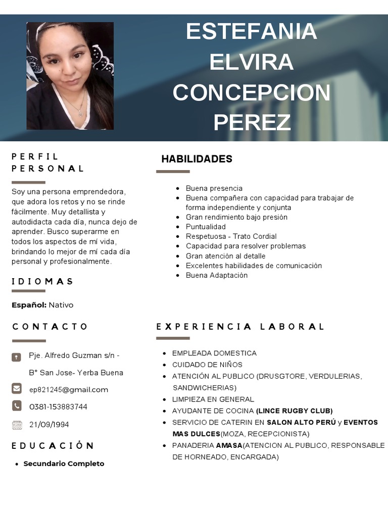 CV Estefania Perez | PDF