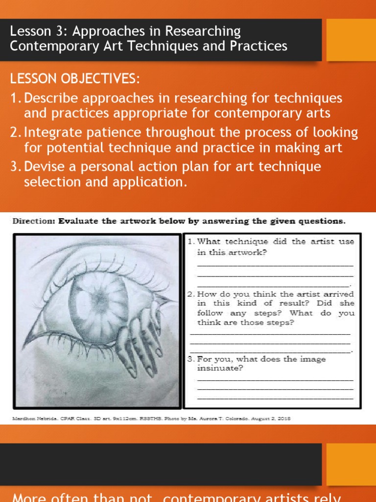 Approaches in Researching Contemporary Techniques and Practices | PDF ...