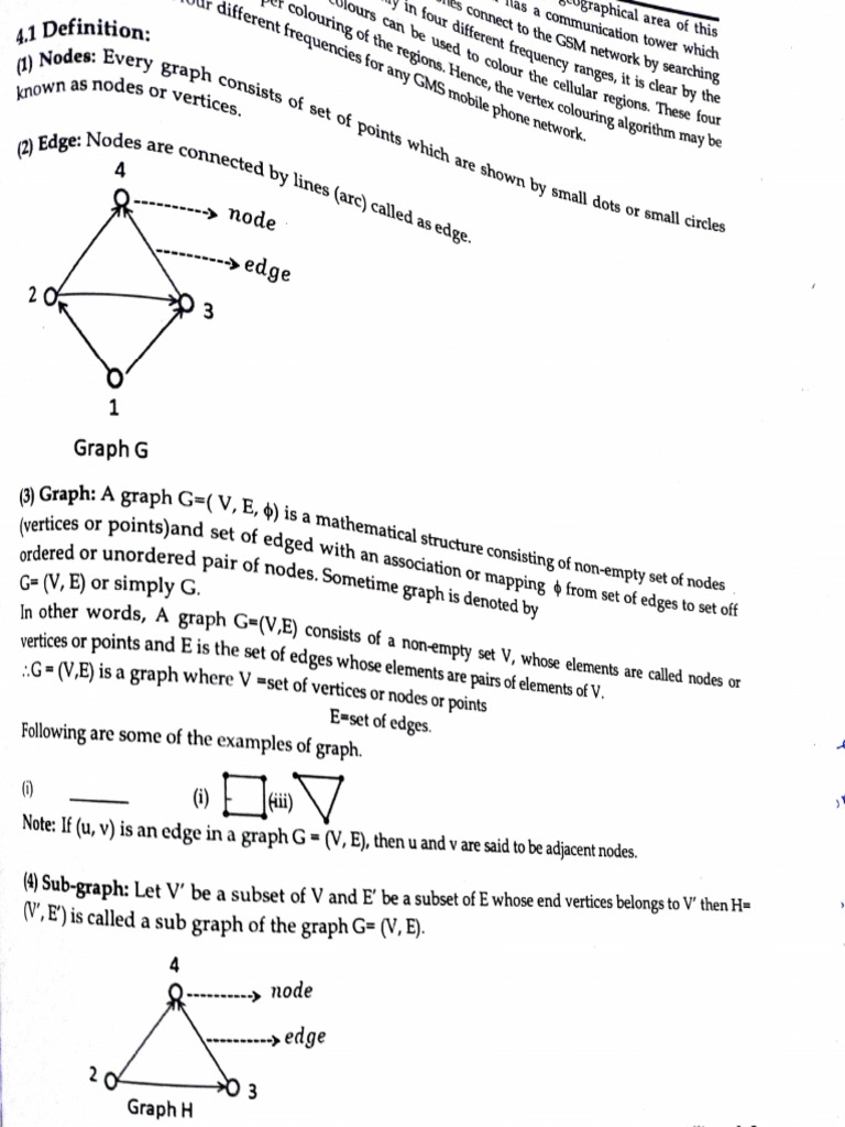 Graph Theory | PDF | Vertex (Graph Theory) | Mathematical Concepts