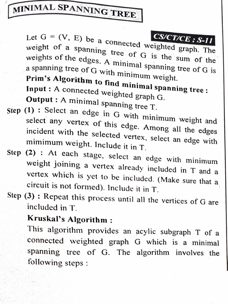 Prims and Kruskal's Algorithm Problem | PDF | Computational Problems | Computational Complexity ...