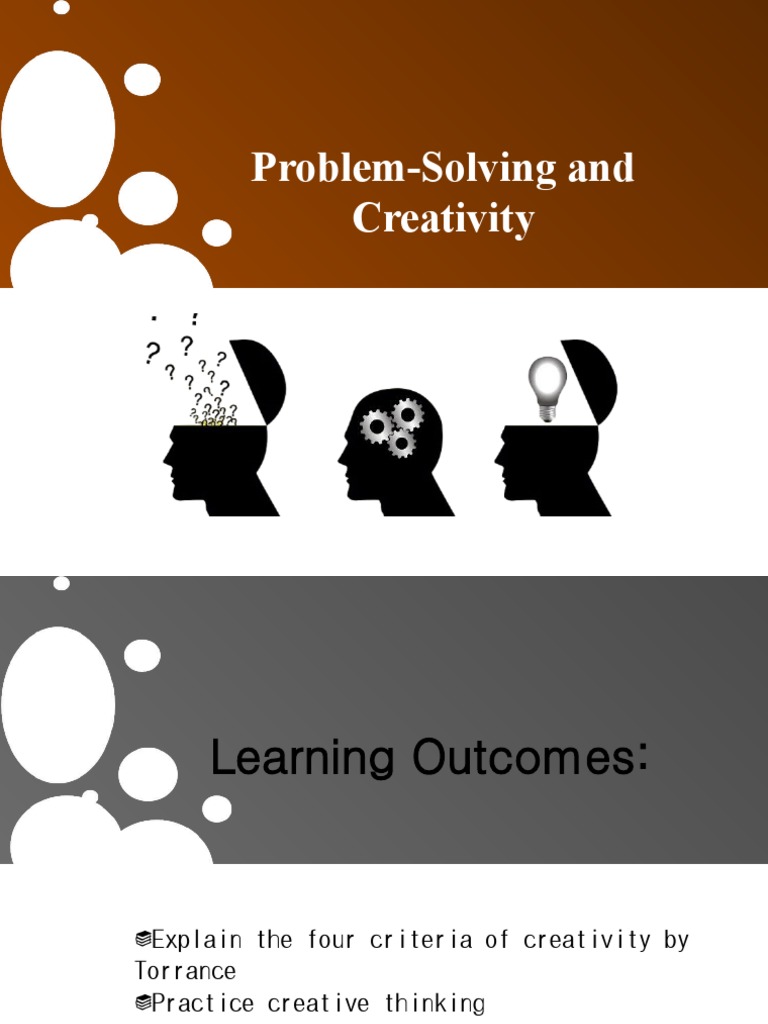 Problem Solving and Creativity | PDF | Creativity | Thought