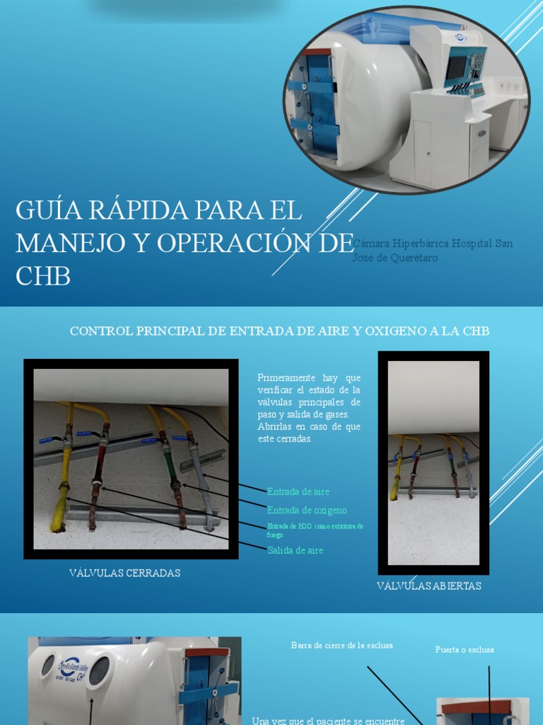 Guía Rápida para El Manejo y Operación de CHB | PDF | Oxígeno | Presión