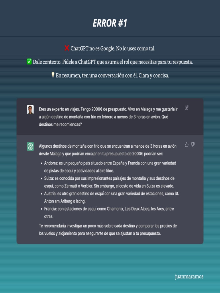 ChatGPT - Errores Comunes | PDF | Gestión de recursos humanos | Comunicación
