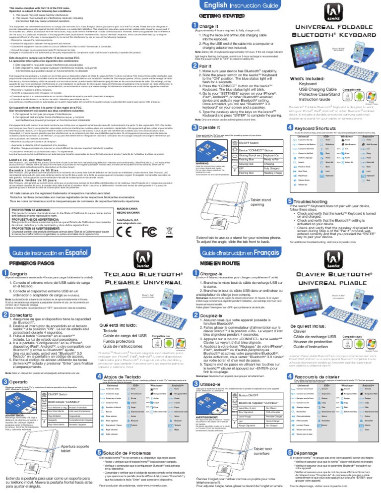 Iwerkz Keyboard Manual | PDF | Electromagnetic Interference | Radio