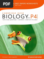 Cie Igcse Biology 0610 Znotes | PDF