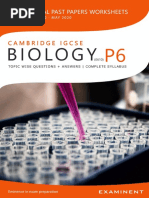 IGCSE Biology (0610) Paper 2 (Extended) : Topical Past Paper Questions Workbook | PDF ...