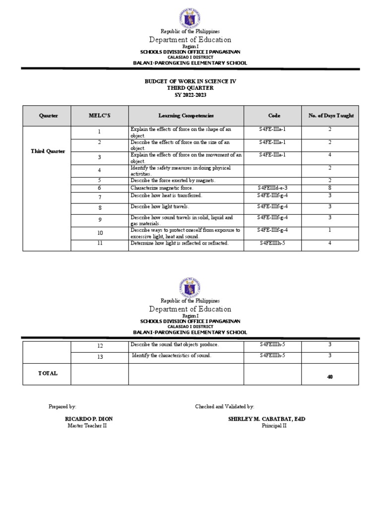 BOW-Science Q3 | PDF | Force