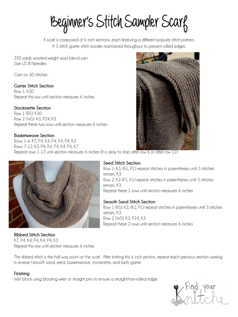 Sampler Scarf Pattern | PDF
