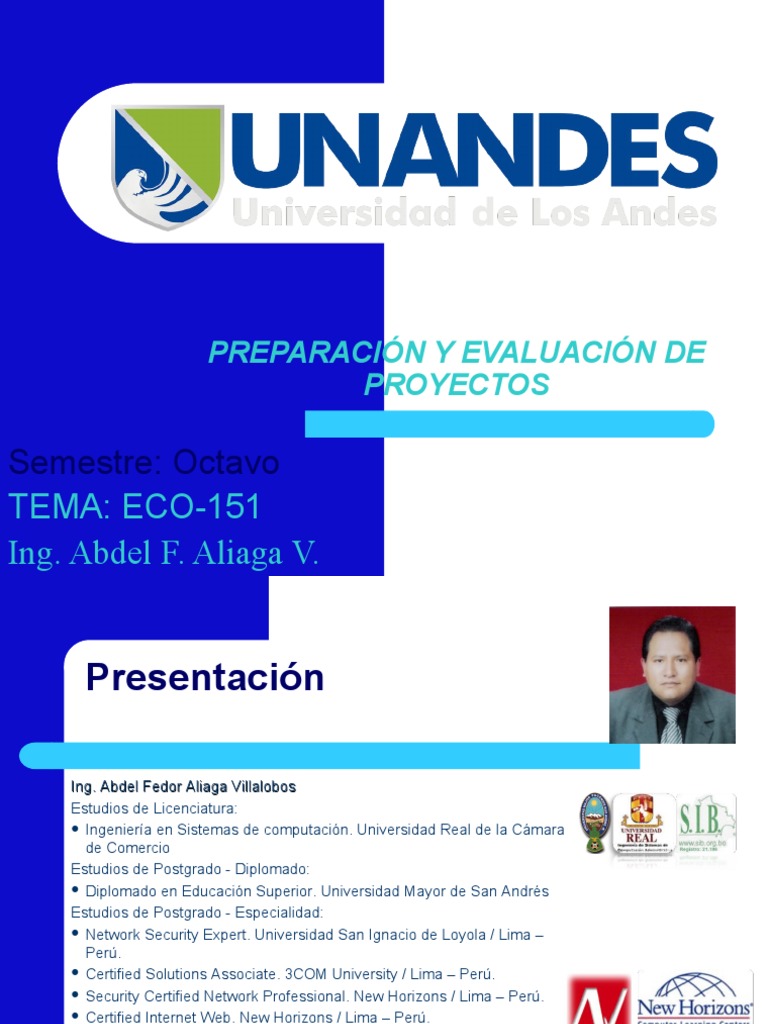 ECO-151 Preparacion y Evaluacion de Proyectos | PDF | Mercado (economía) | Toma de decisiones