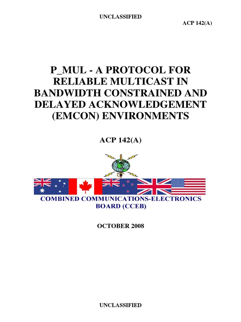 ACP142A | Download Free PDF | Multicast | Internet Protocols