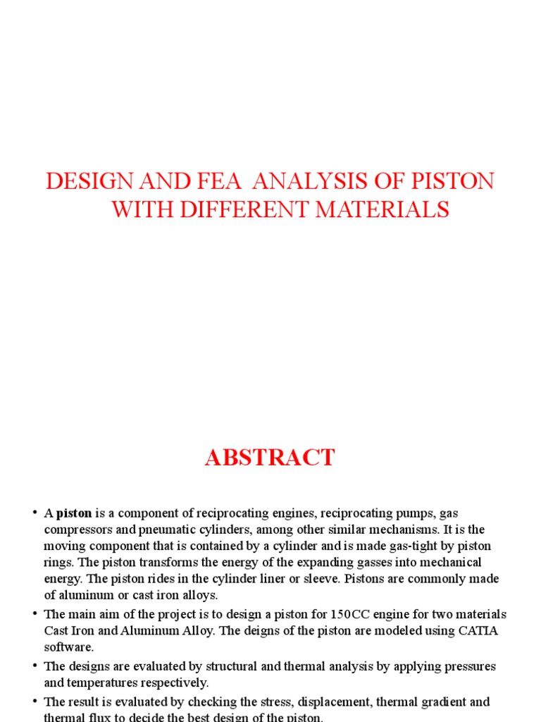Piston Pdf Piston Engines