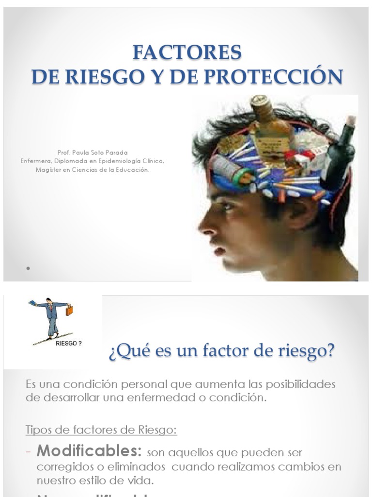 Factor de Riesgo y Factor Protector | PDF | Alcoholismo | Riesgo