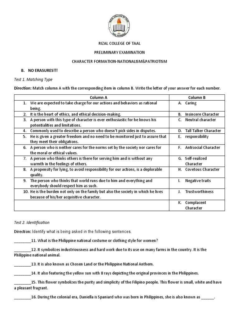 CLFM Prelim Set B | PDF | Psychology