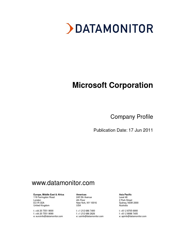 Microsoft Analysis Pdf Microsoft Microsoft Windows