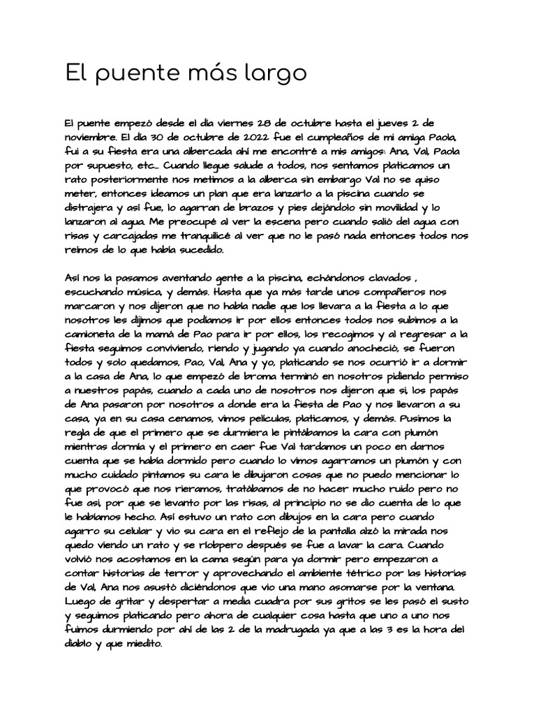 El Puente Más Largo | PDF