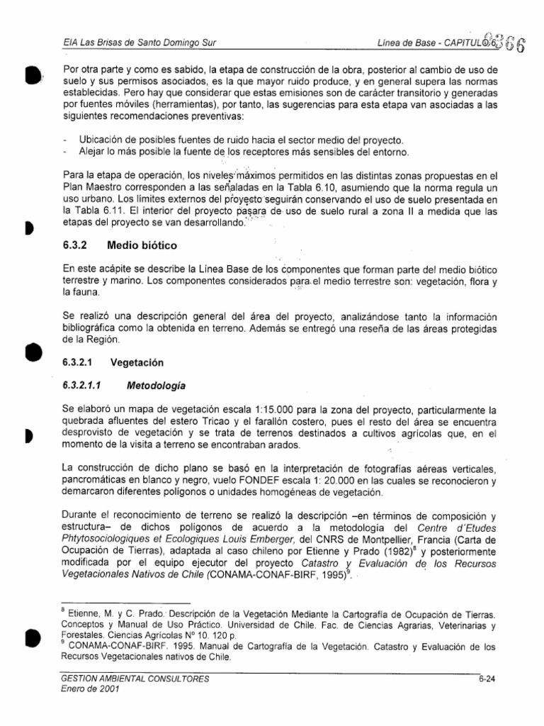 EIA 3567 Linea Base Vegetacion | PDF