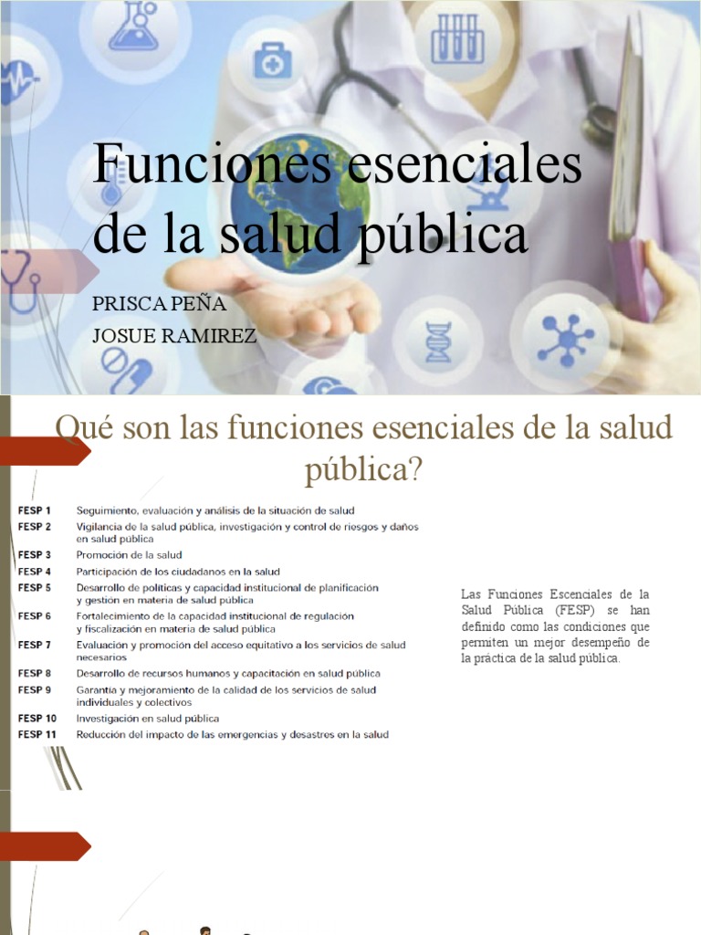 Funciones Esenciales de La Salud Publica | PDF | Salud pública | Evaluación