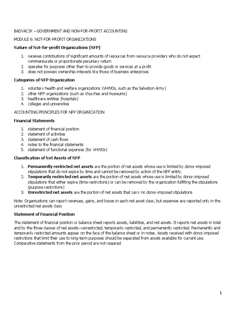 Badvac3x - Mod 6 Npo | PDF | Fair Value | Revenue
