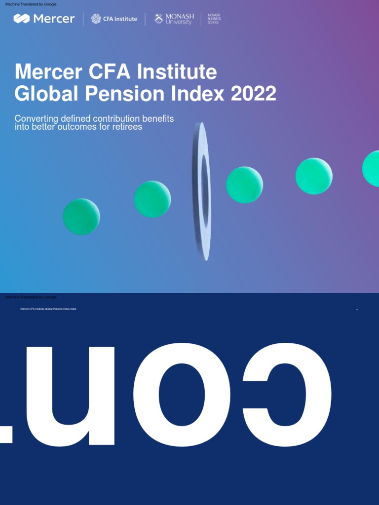 GL 2022 Global Pension Index Full Report (001 050) | PDF | Pension ...
