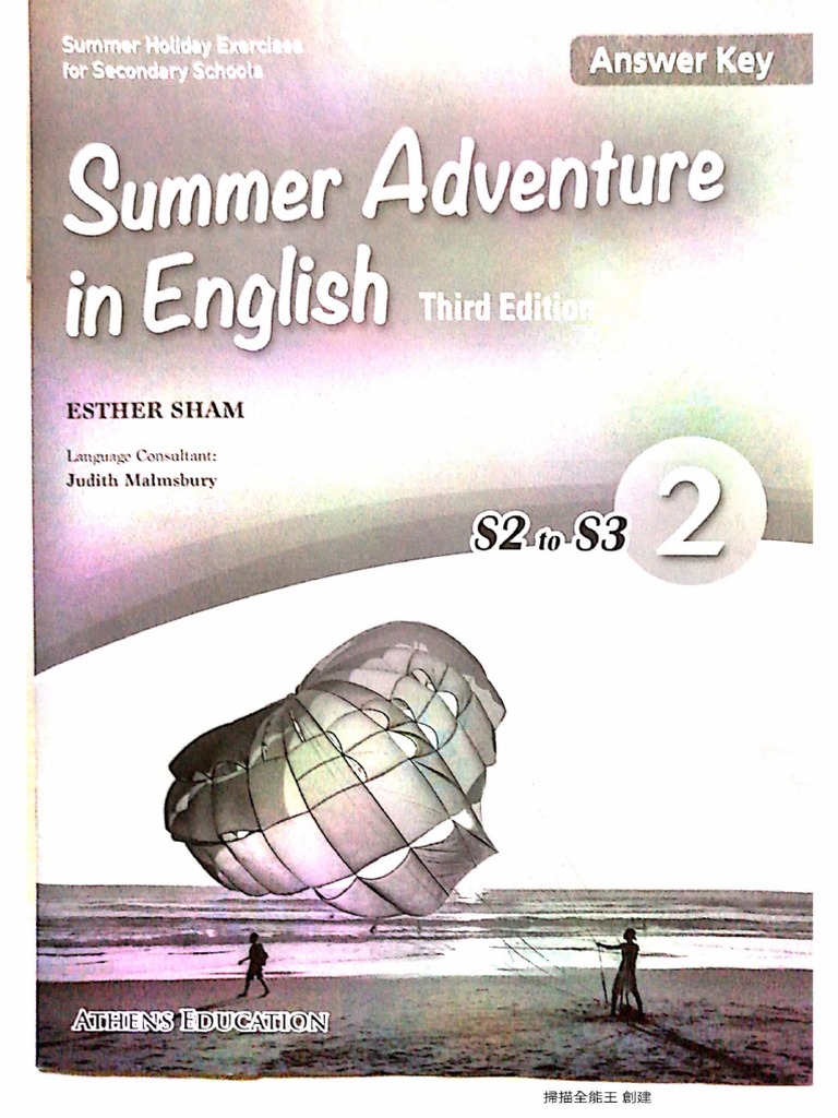 Summer Adventure in English s2 To s3 Answer Key | PDF