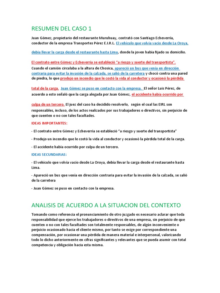 Caso 1 | PDF